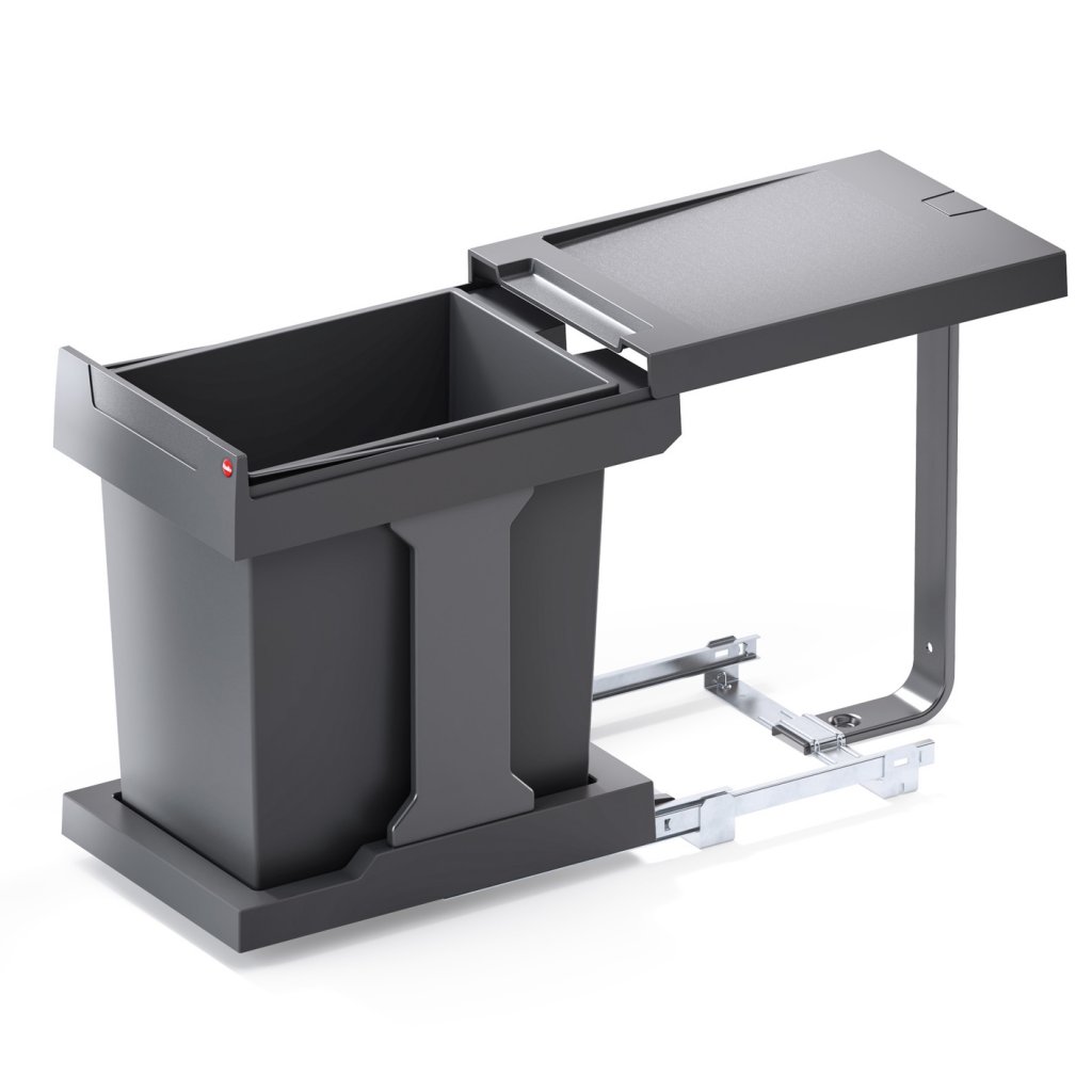Poubelle grise 20L ouverture automatique - MSA France | Groupe Sofive