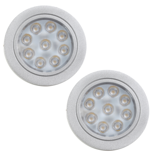 2 spots LED extra-plats finition alu 3W - MSA France | Groupe Sofive
