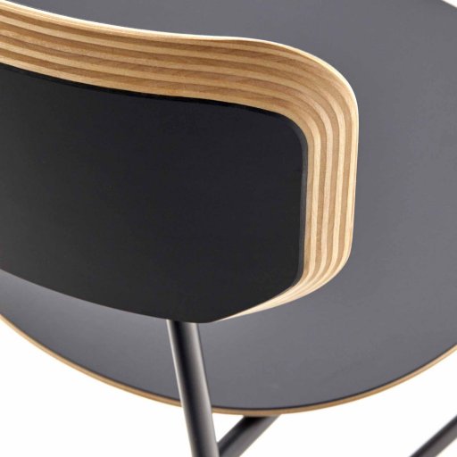 Chaise Mahler plaqué bois noir - Créaligne | Groupe Sofive
