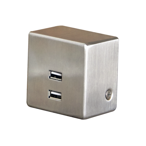 Bloc 2 USB carré finition inox - MSA France | Groupe Sofive