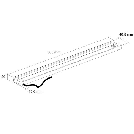 Réglette LED Insert finition noir - MSA France | Groupe Sofive